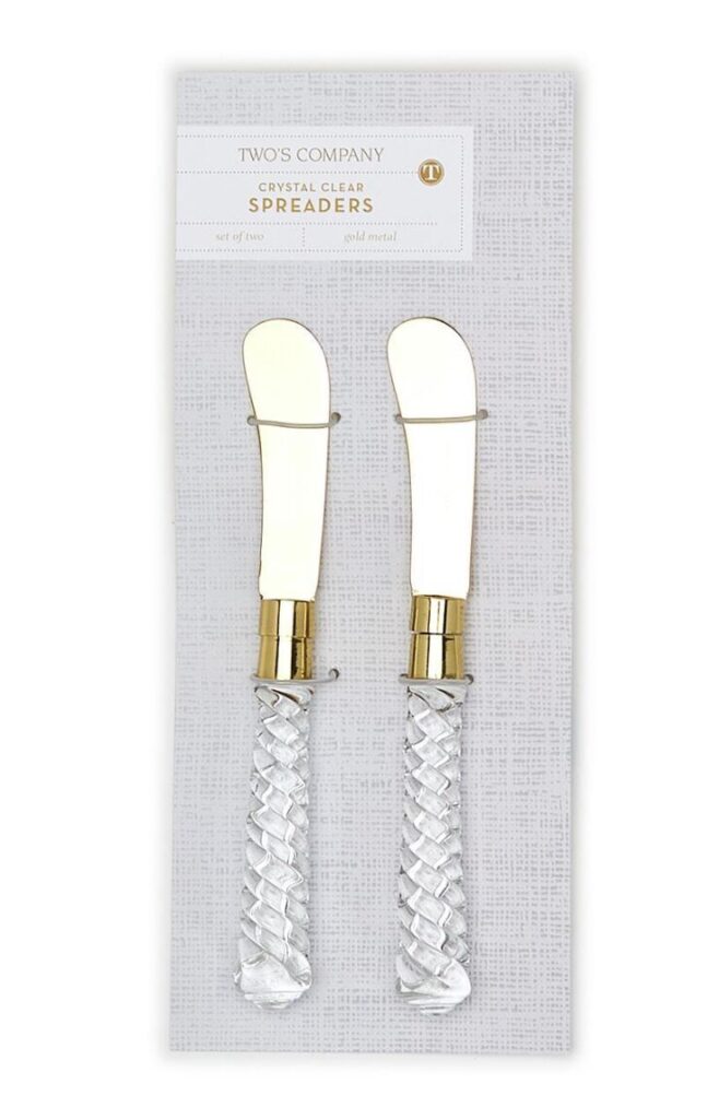 Two's Company Clear Spreaders - Lifestyles Giftware